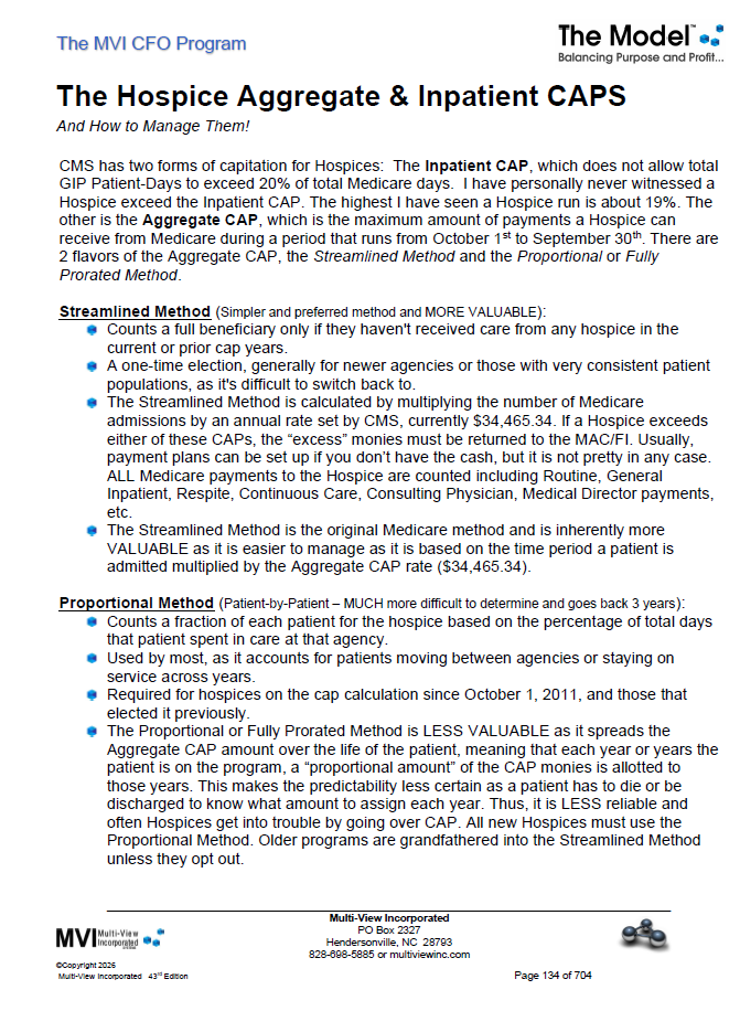 Managing the Hospice Aggregate and Inpatient CAP - PDF - 26.1 - HOSPICE ...